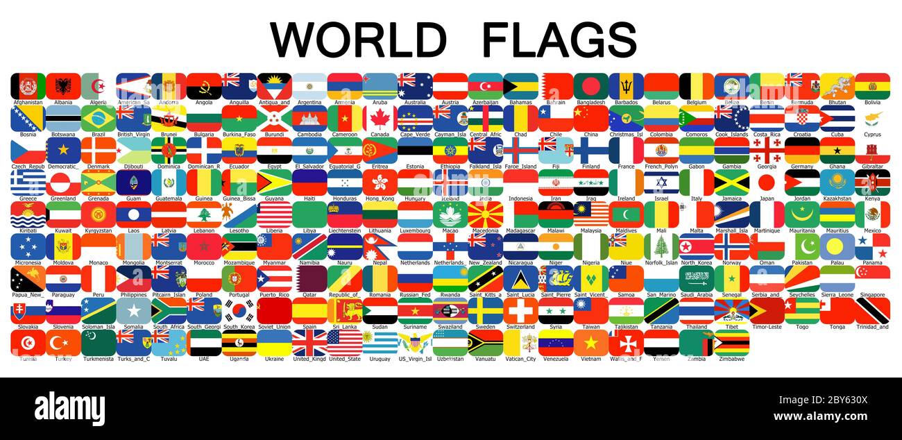 Complete set of Flags Stock Photo - Alamy