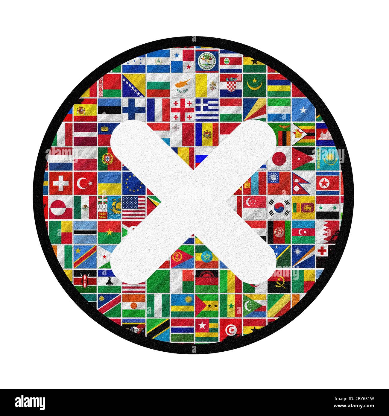 flags of the world with icon set Stock Photo - Alamy