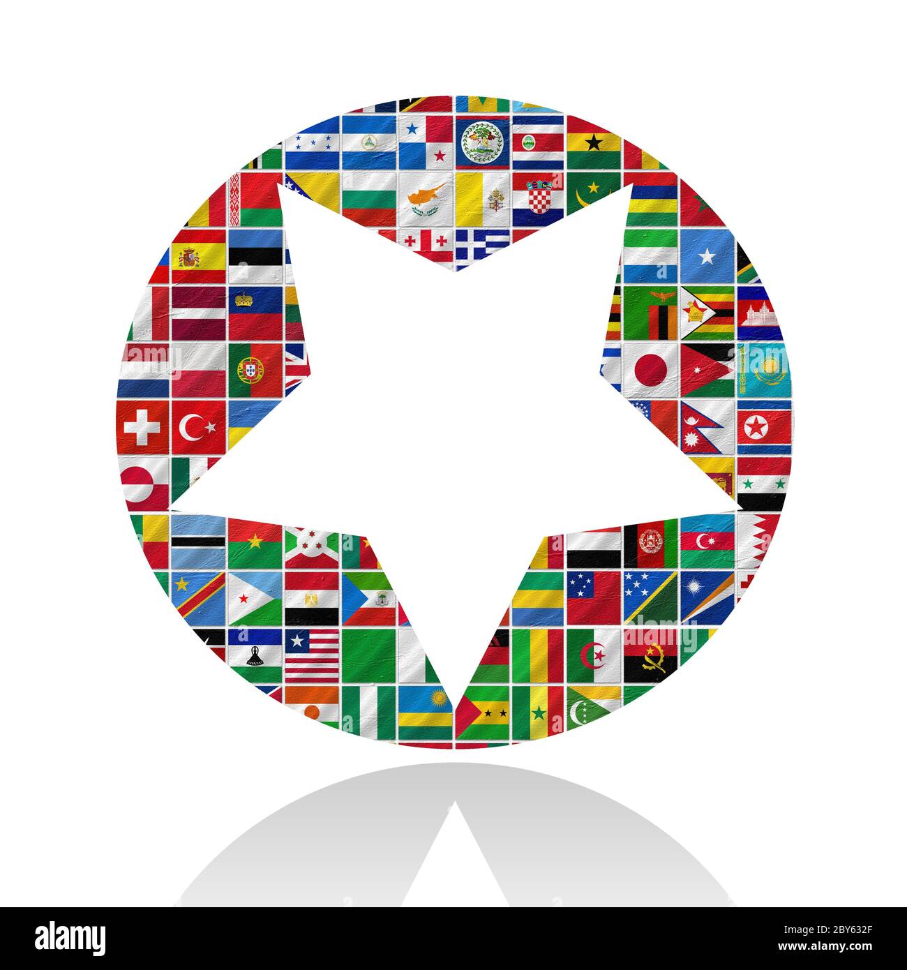 flags of the world with icon set Stock Photo - Alamy
