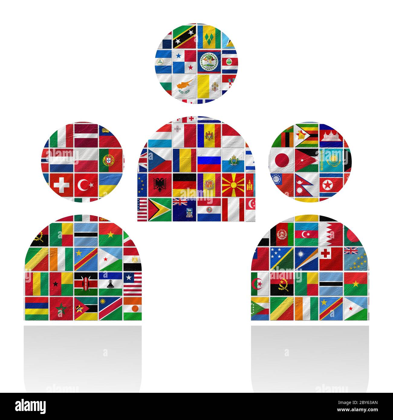 People national flags Cut Out Stock Images & Pictures - Alamy