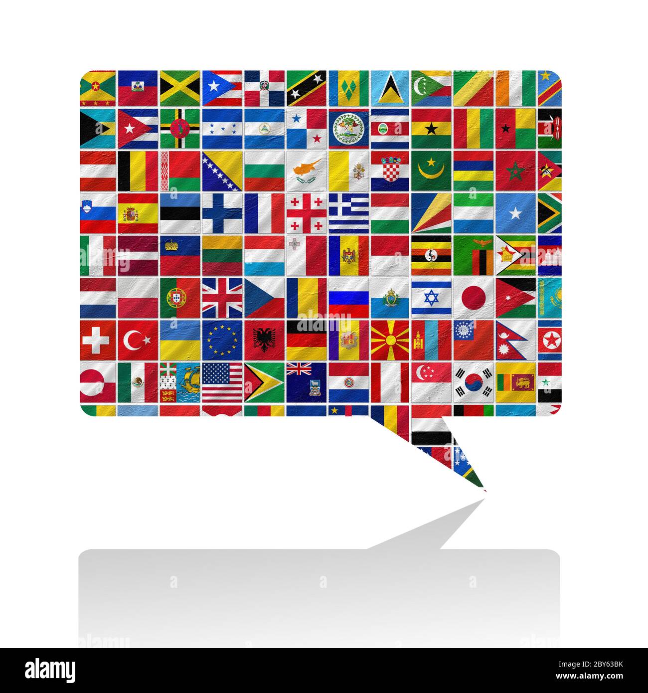 flags of the world with icon set Stock Photo - Alamy