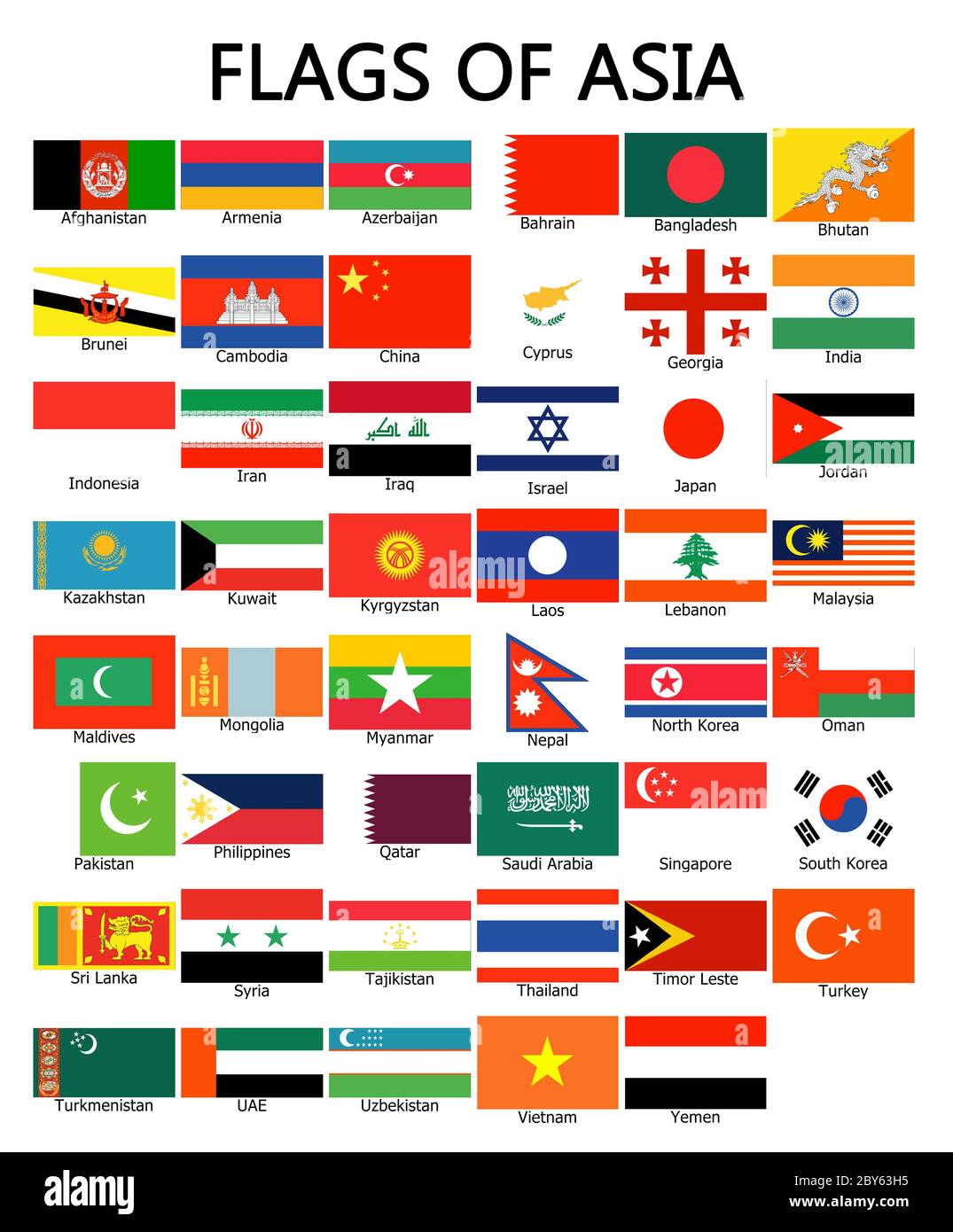 Complete set of Flags Stock Photo - Alamy