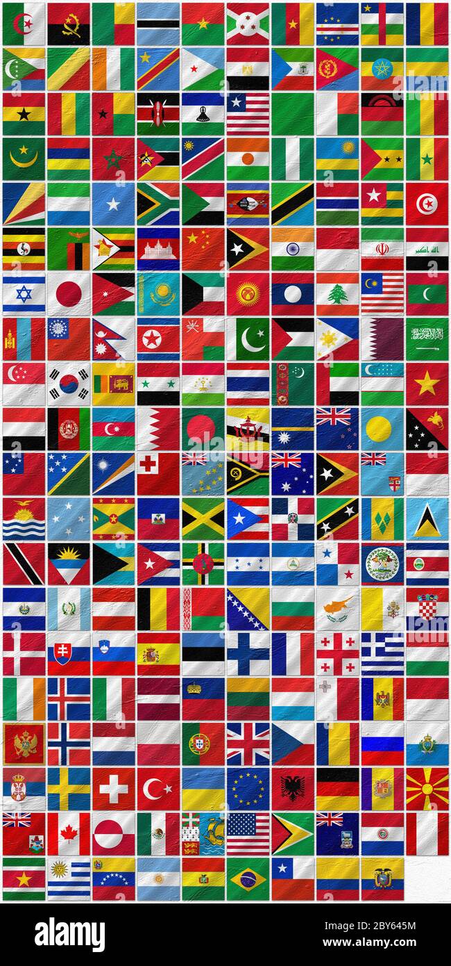 Complete set of Flags Stock Photo - Alamy