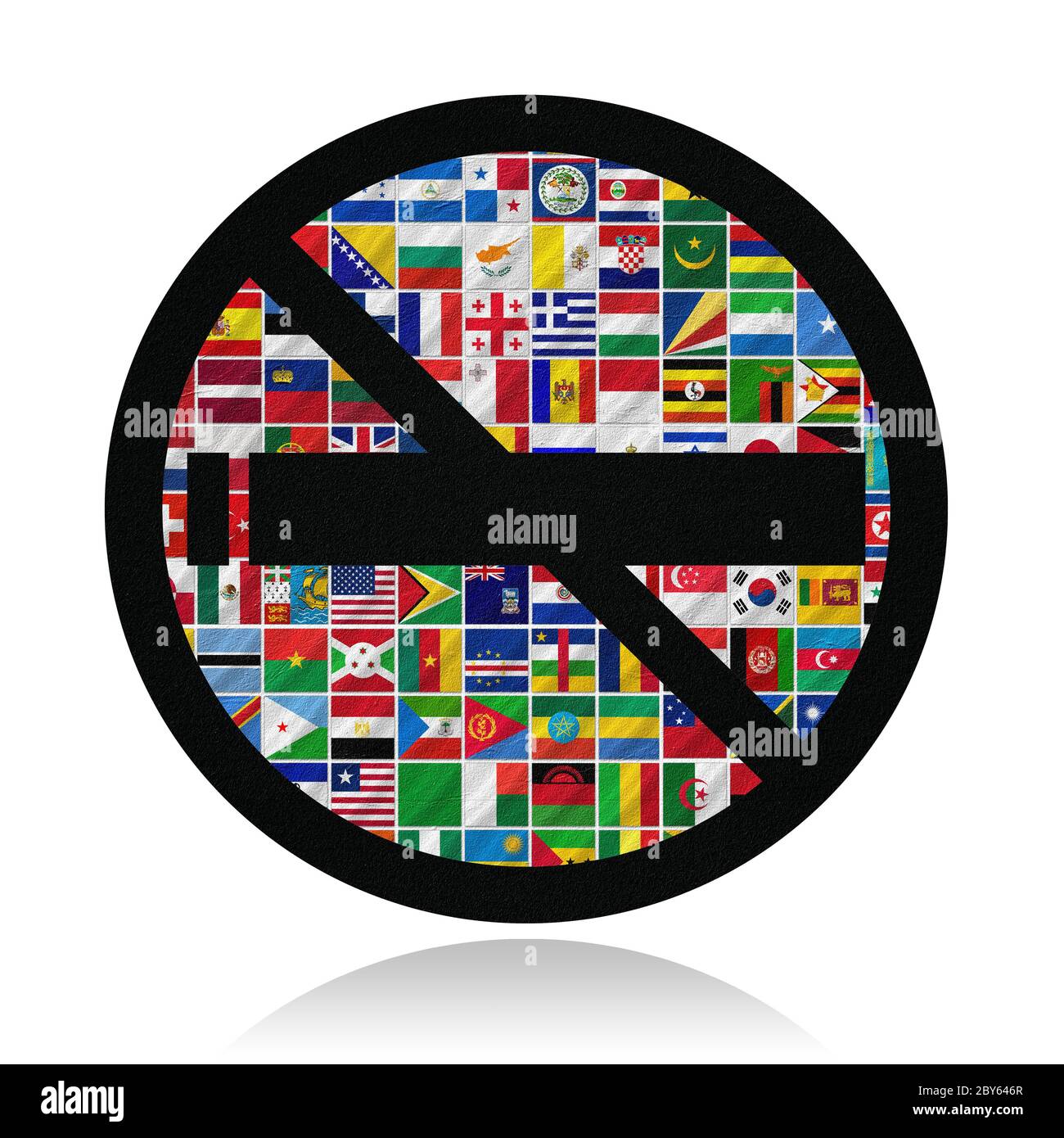 No flags sign Cut Out Stock Images & Pictures - Alamy