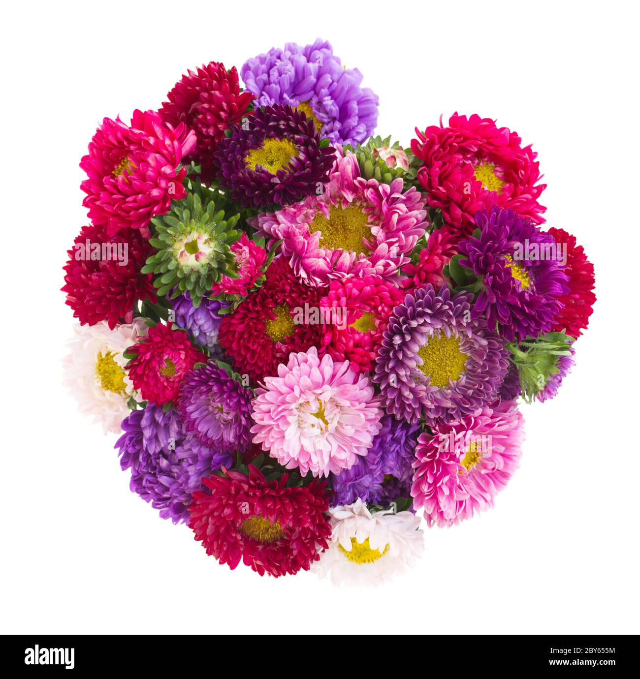 Bouquet colourful garden flowers Cut Out Stock Images & Pictures - Alamy