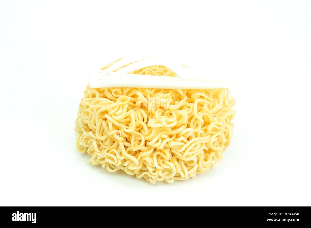 Instant noodles on white background Stock Photo - Alamy