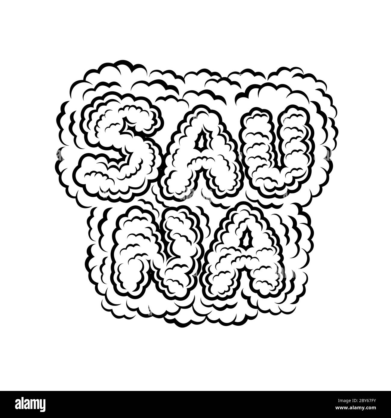 Sauna symbol illustration Black and White Stock Photos & Images - Alamy