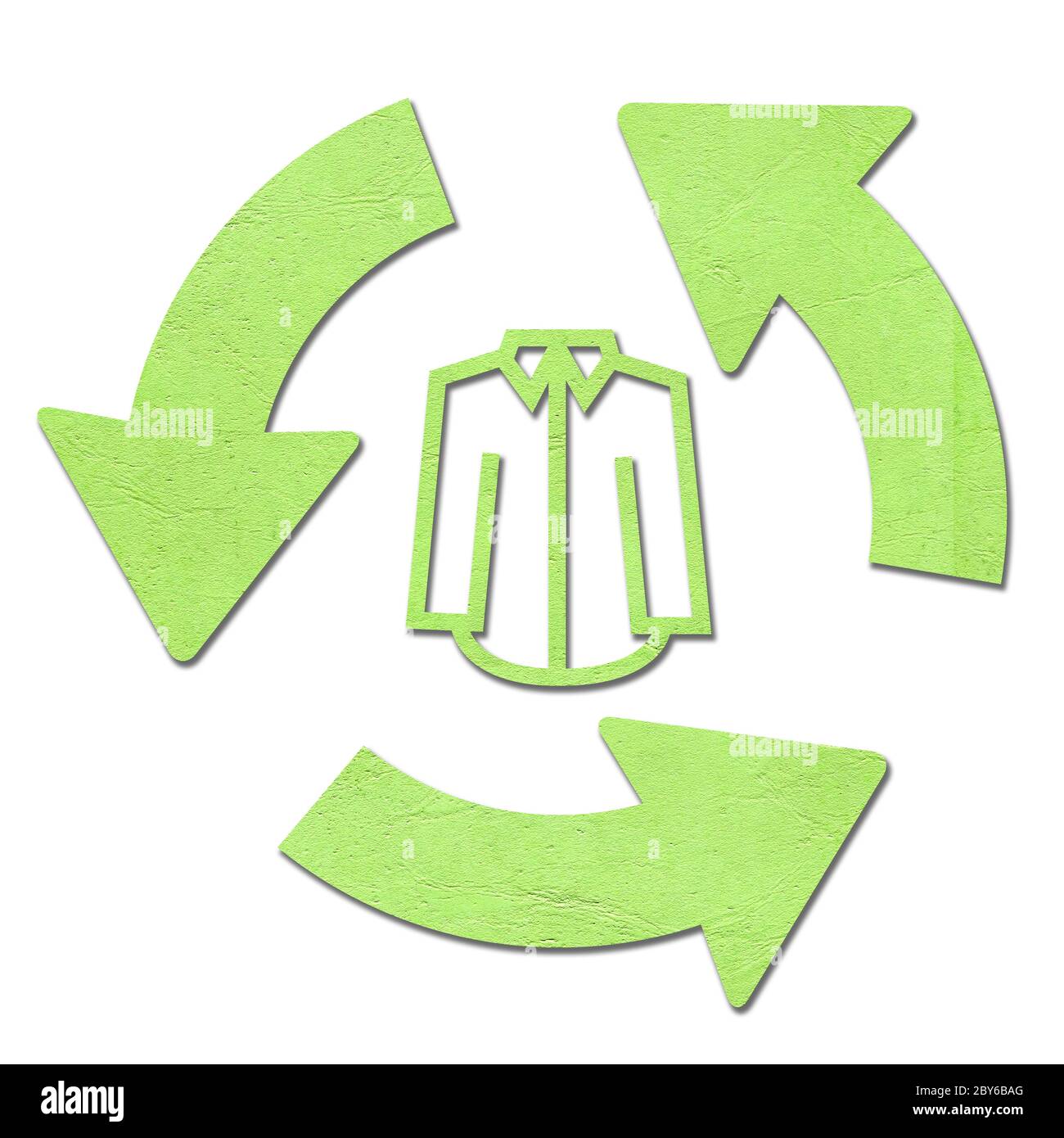 T-shirt with the recycle symbol Stock Photo - Alamy