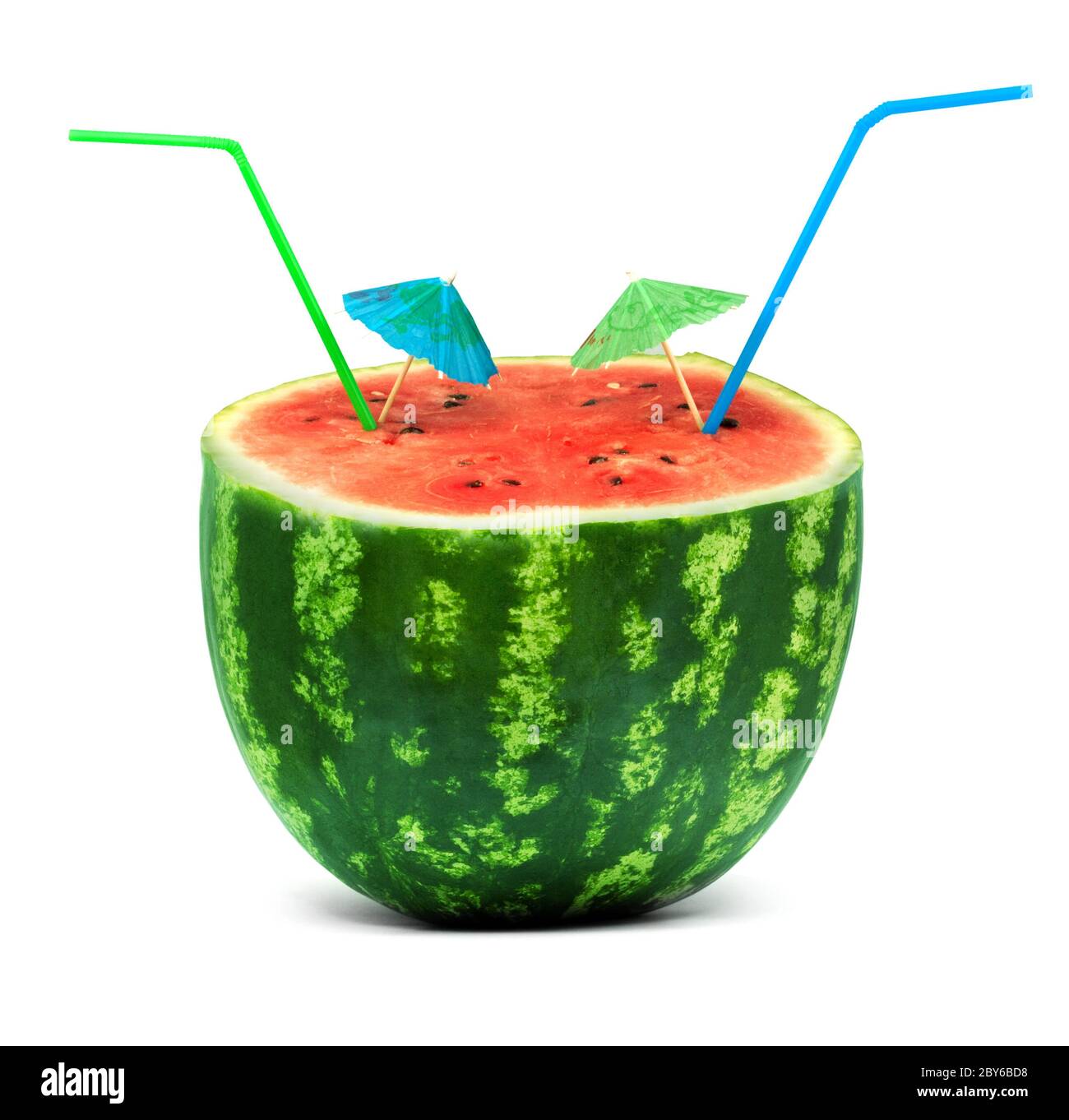 Big red watermelon isolated on white background Stock Photo - Alamy