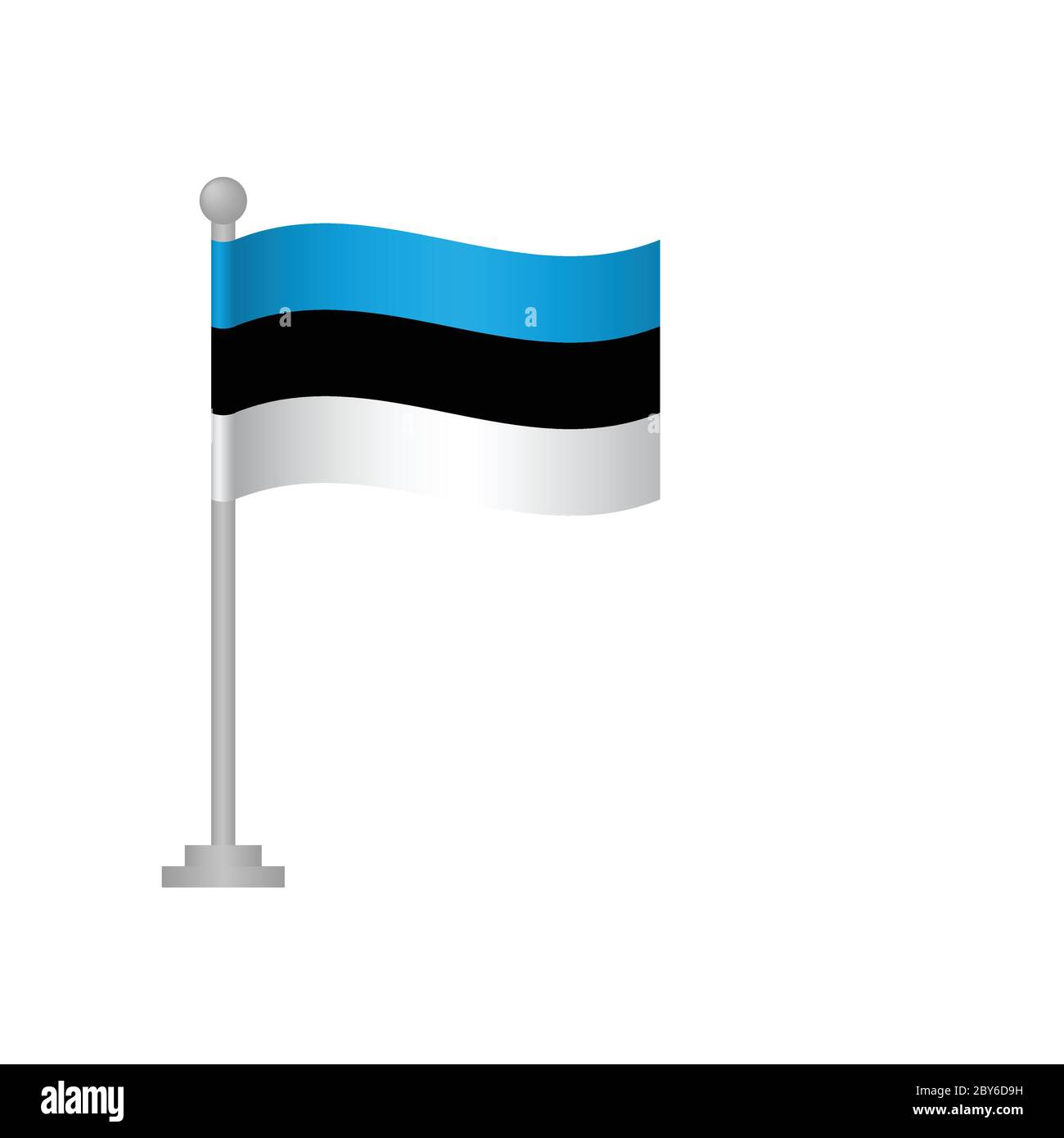 Flag estonia on european Stock Vector Images - Alamy