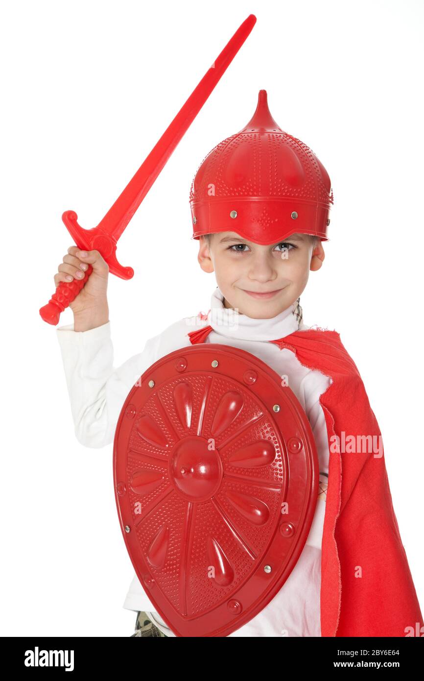 Young Boy Dressed Like a knight Stock Photo - Alamy