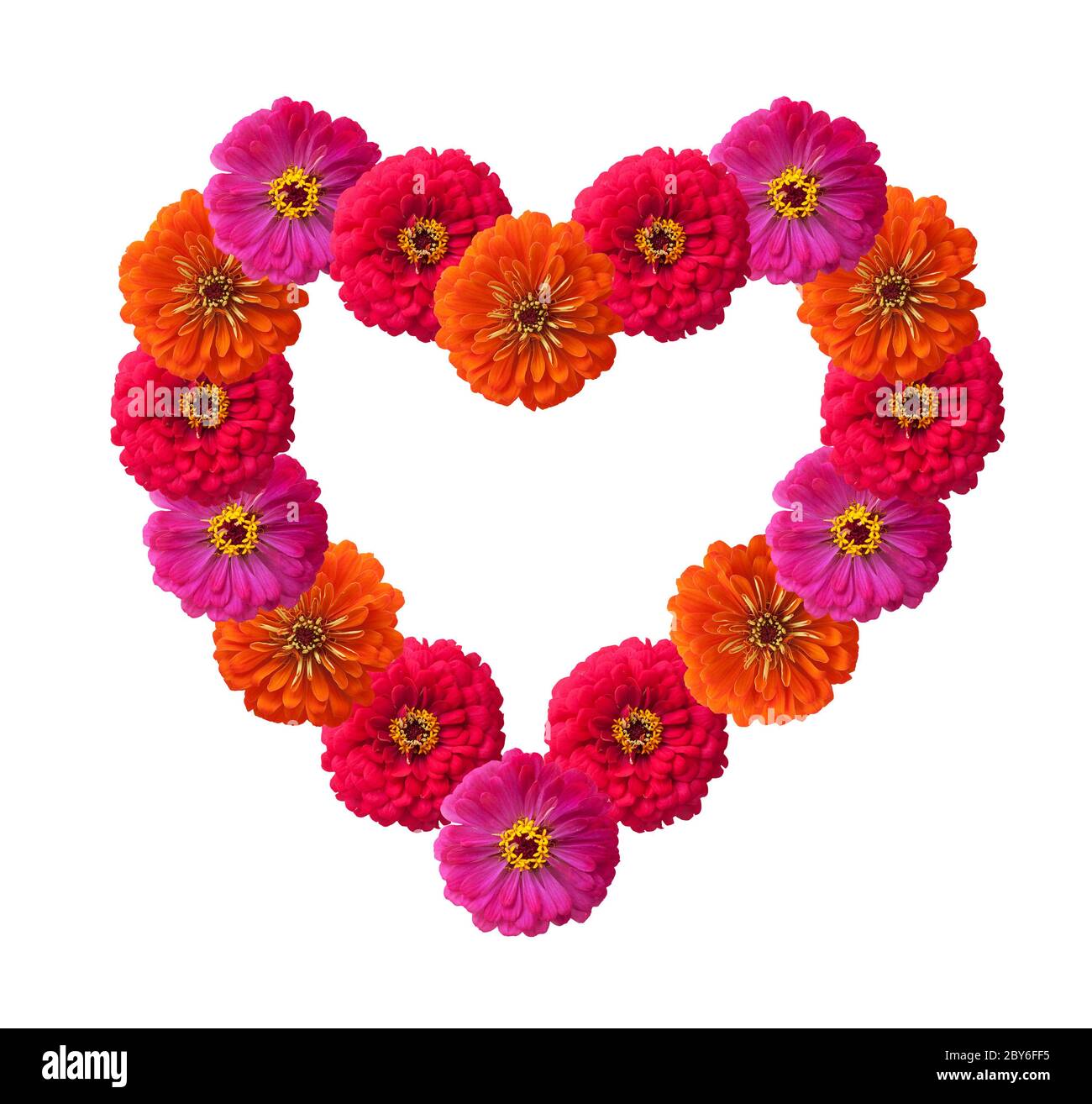 Heart shape made out of rose Stock Photo - Alamy