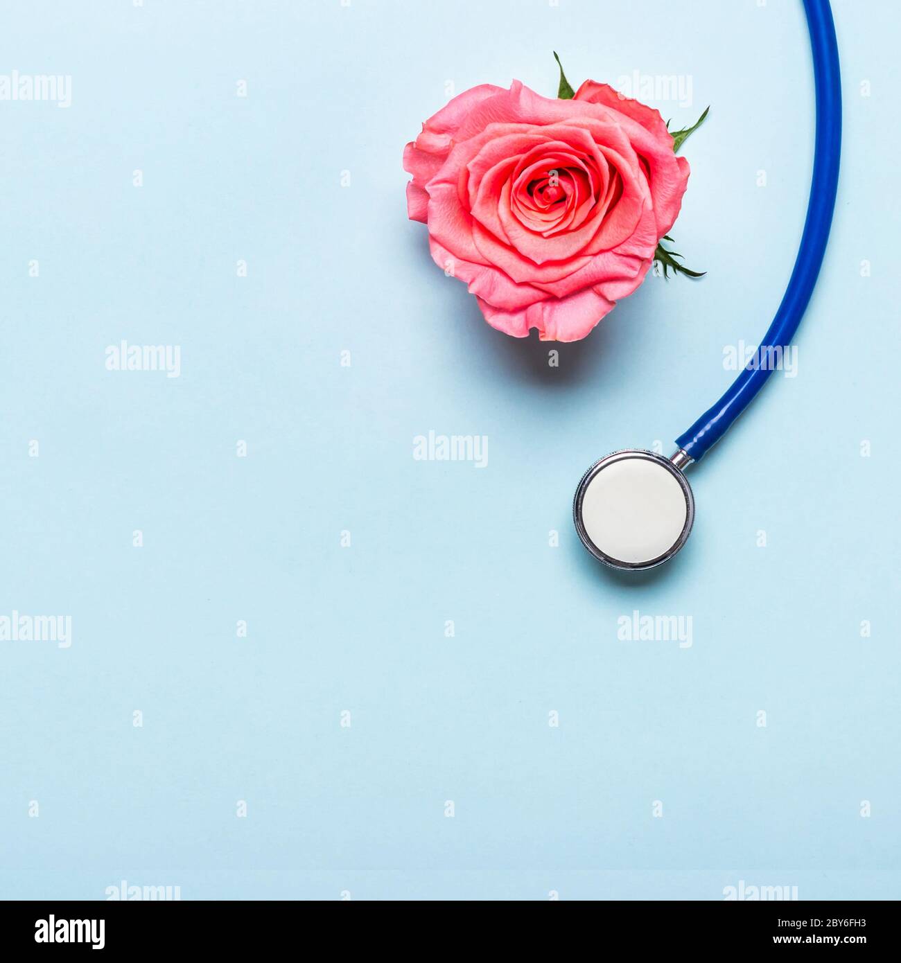 Stethoscope and flowers hi-res stock photography and images - Alamy