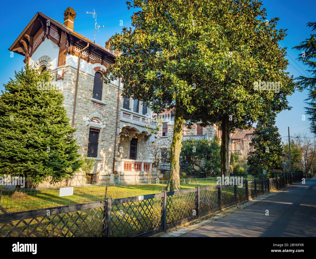Crespi d'Adda, Bergamo, Lombardy, Italy, historic industrial village ...