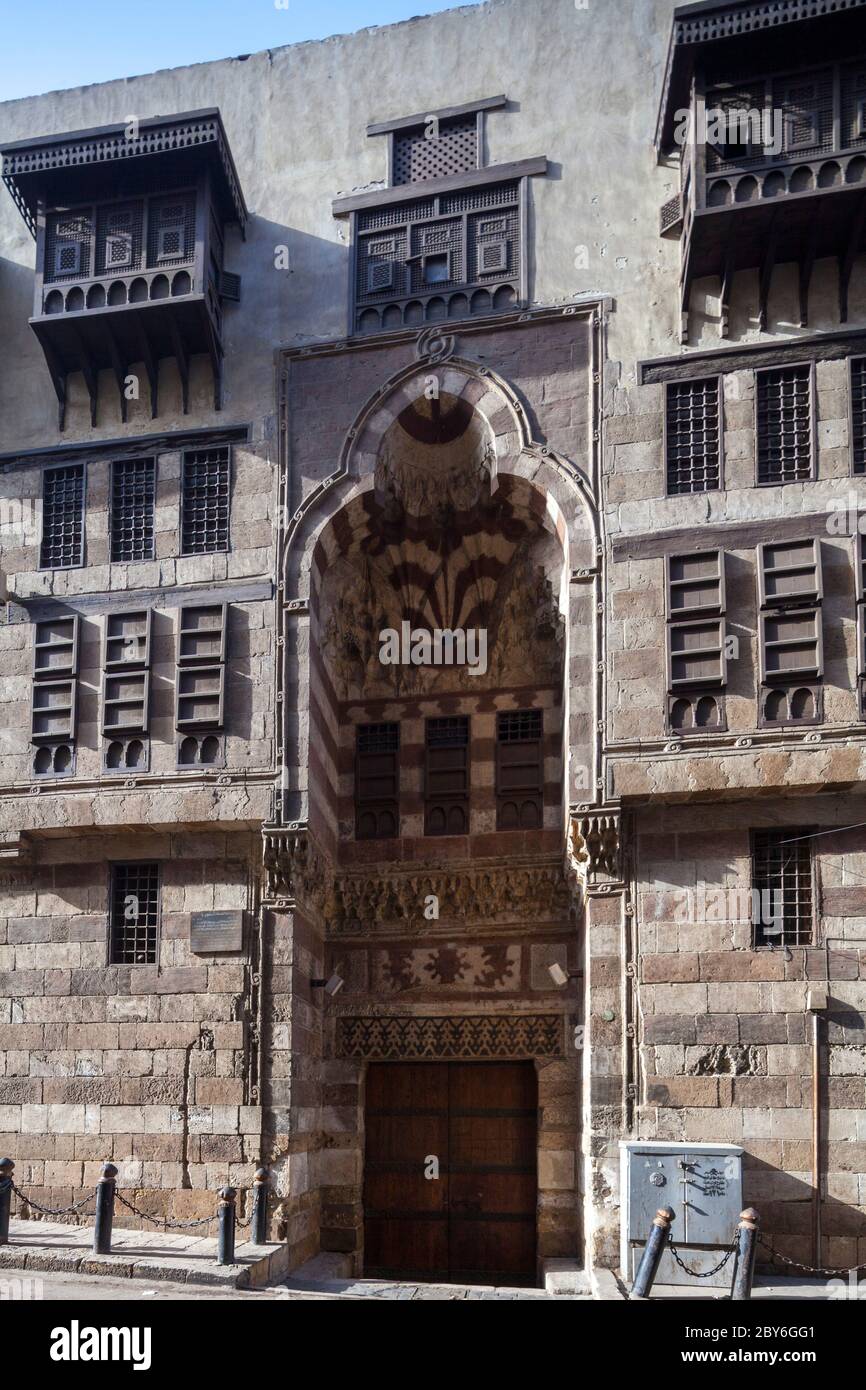 facade of Wikala of al-Ghawri, Cairo, Egypt Stock Photo - Alamy