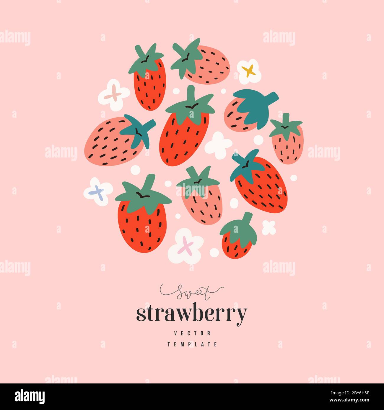 Fruit and flower arrangement Stock Vector Images - Alamy