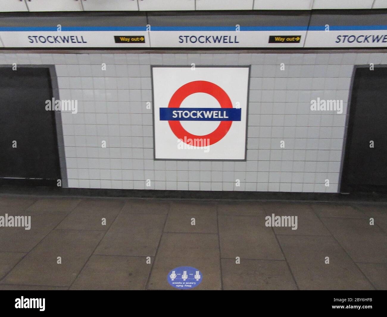 London, UK. 09th June, 2020. Stockwell Tube Station making a stand for ...