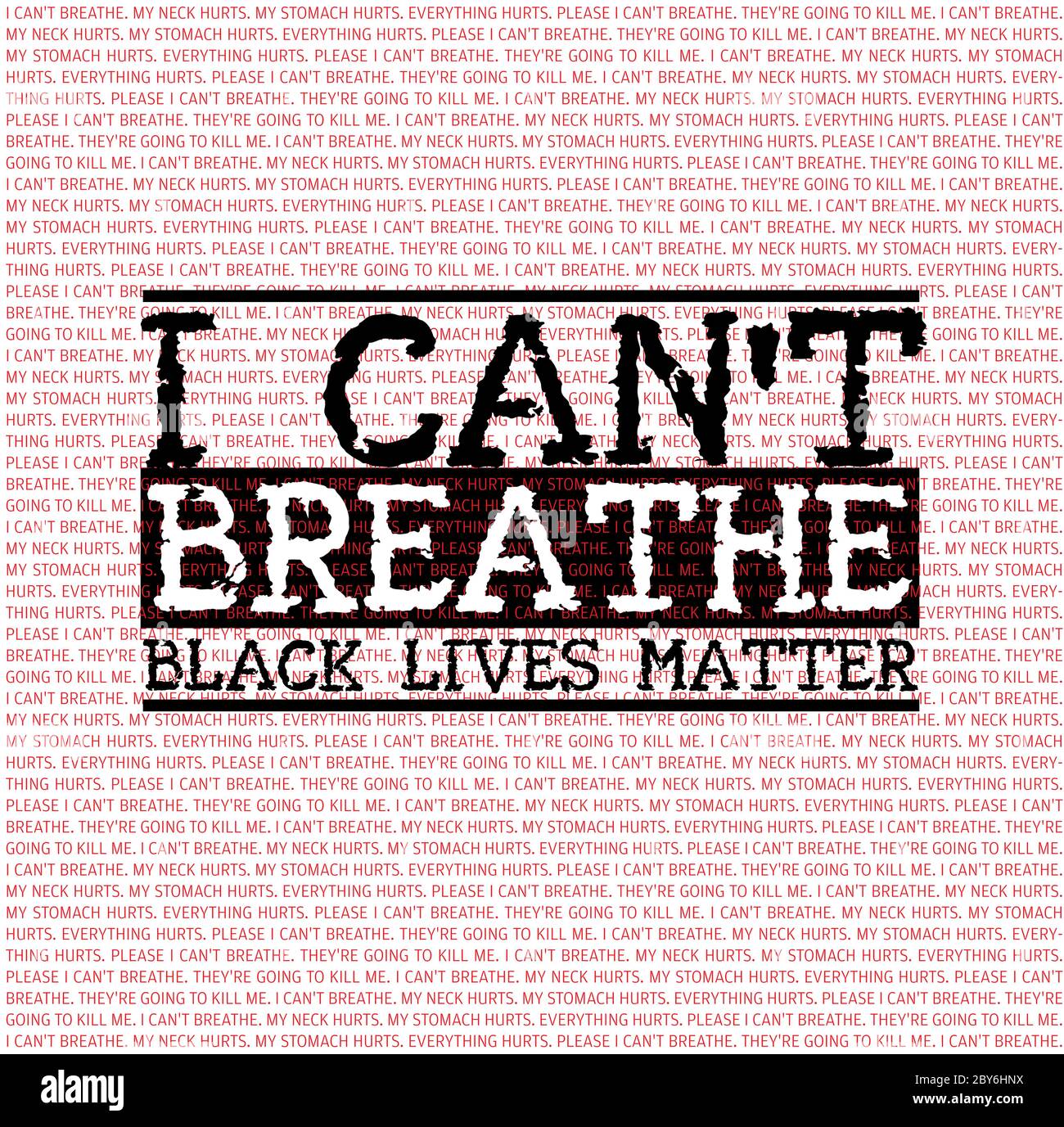 Black Lives Matter (BLM) graphic illustration for use as poster to ...