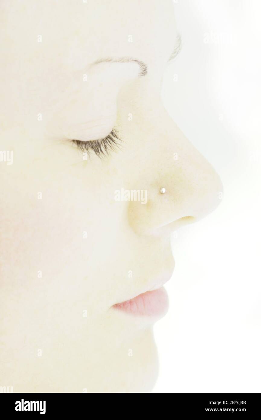 white face in the white Stock Photo - Alamy