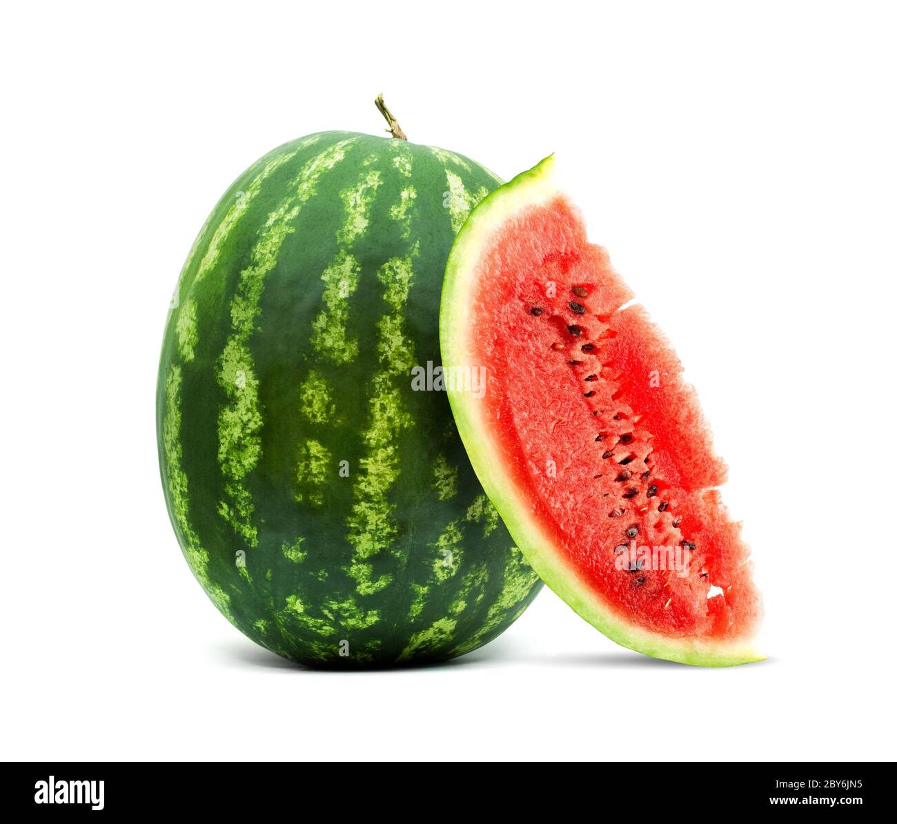 Big red watermelon isolated on white background Stock Photo - Alamy