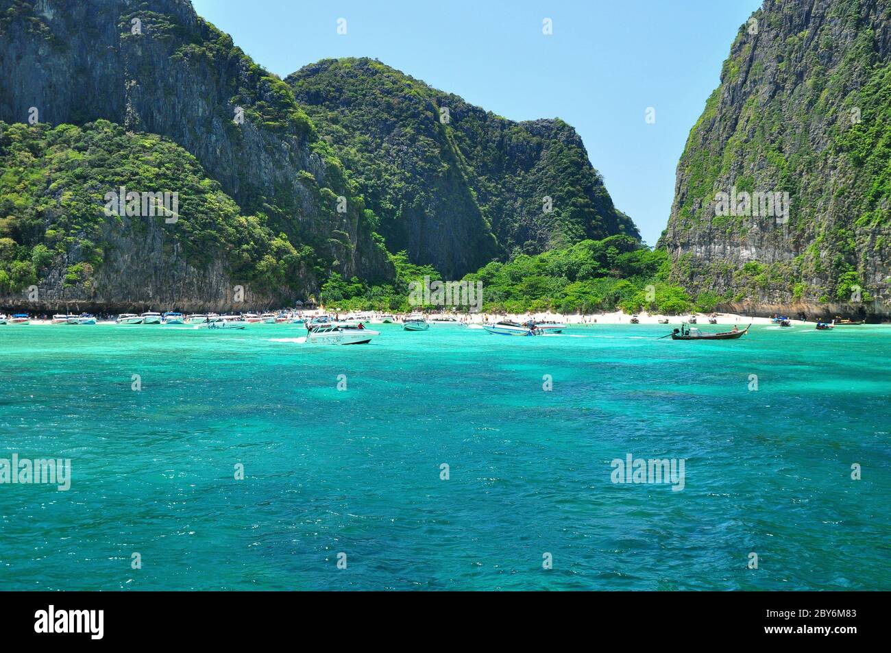 Tropical beach, Maya Bay, Andaman Sea,Thailand Stock Photo - Alamy