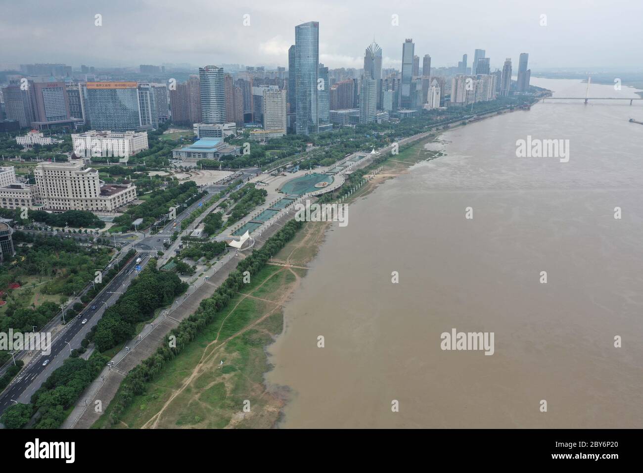 Nanchang. 9th June, 2020. Aerial photo taken on June 9, 2020 shows the ...