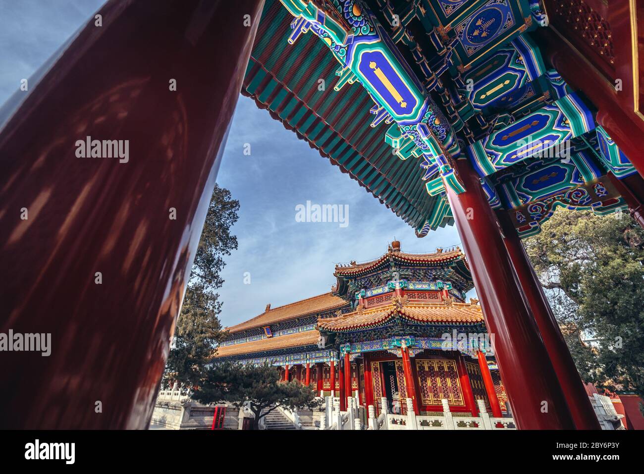 Tablet Pavilion seen from East Hall of Shouhuang - Palace of Imperial ...