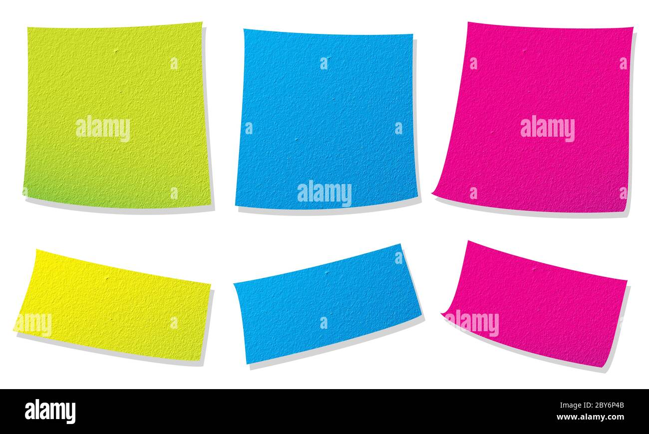 Colorful paper notes Stock Photo - Alamy
