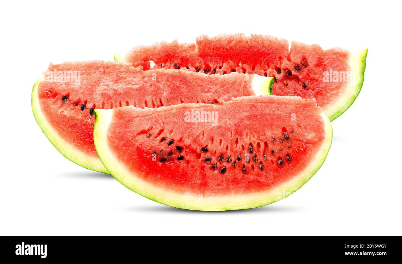 Big red watermelon isolated on white background Stock Photo - Alamy