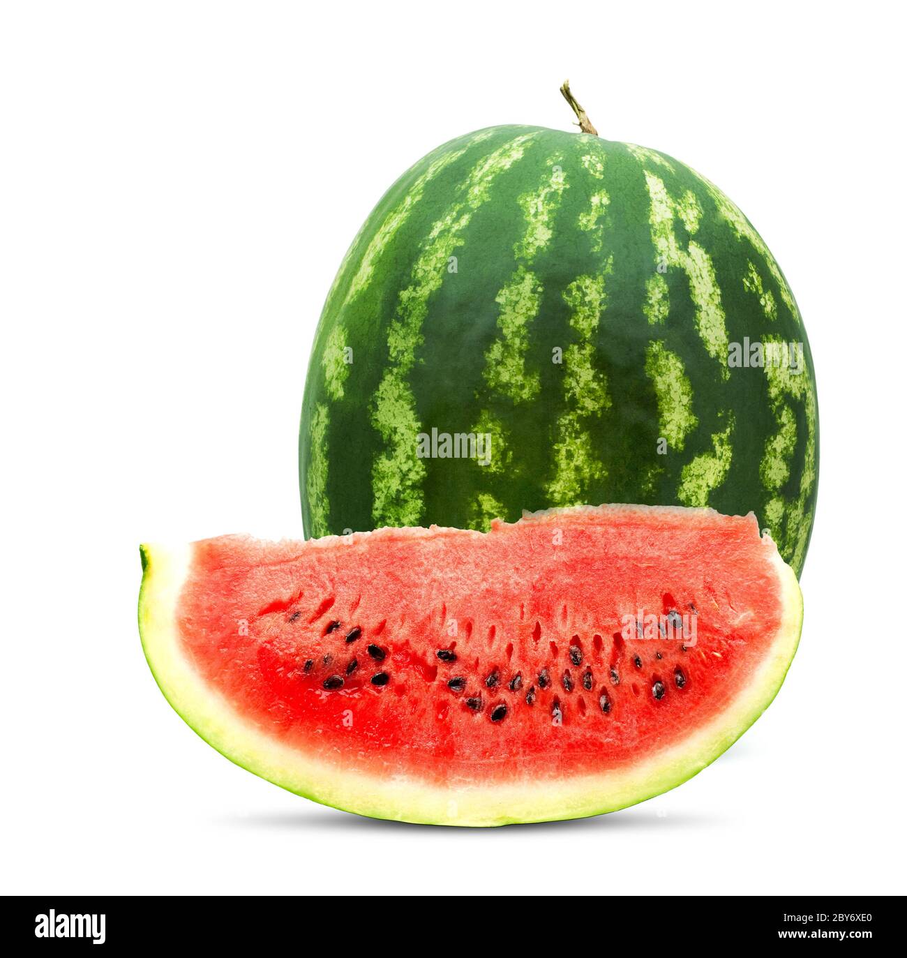 Big red watermelon isolated on white background Stock Photo - Alamy