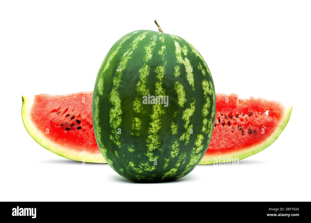 Big red watermelon isolated on white background Stock Photo - Alamy