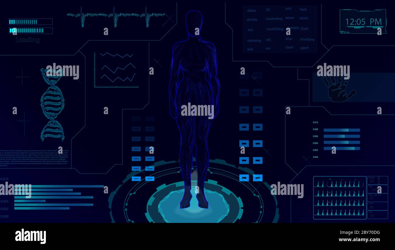 16:9 hud interface,futurastic human body,hud biology elelemt,Display ...