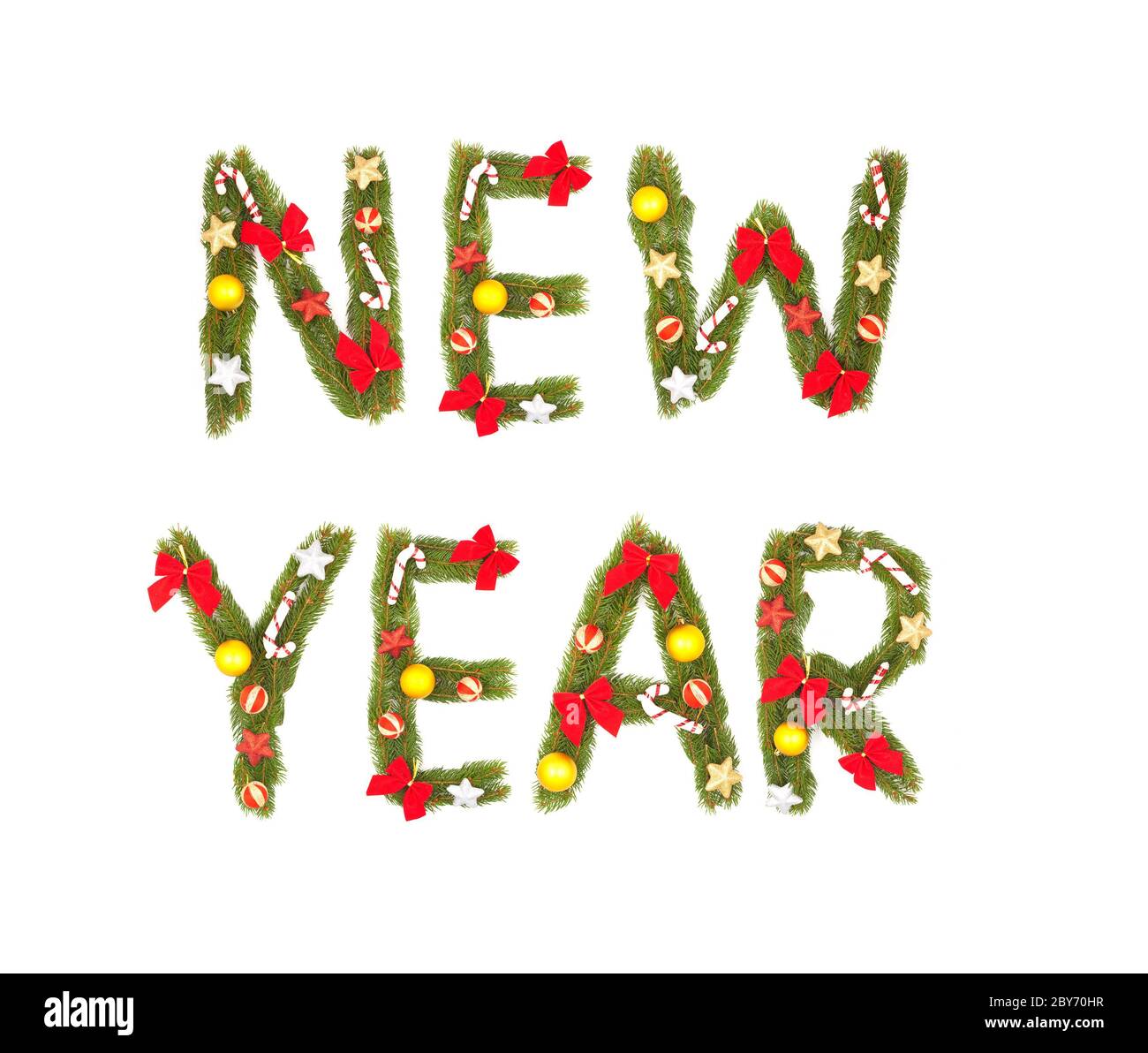 New years font Cut Out Stock Images & Pictures - Alamy