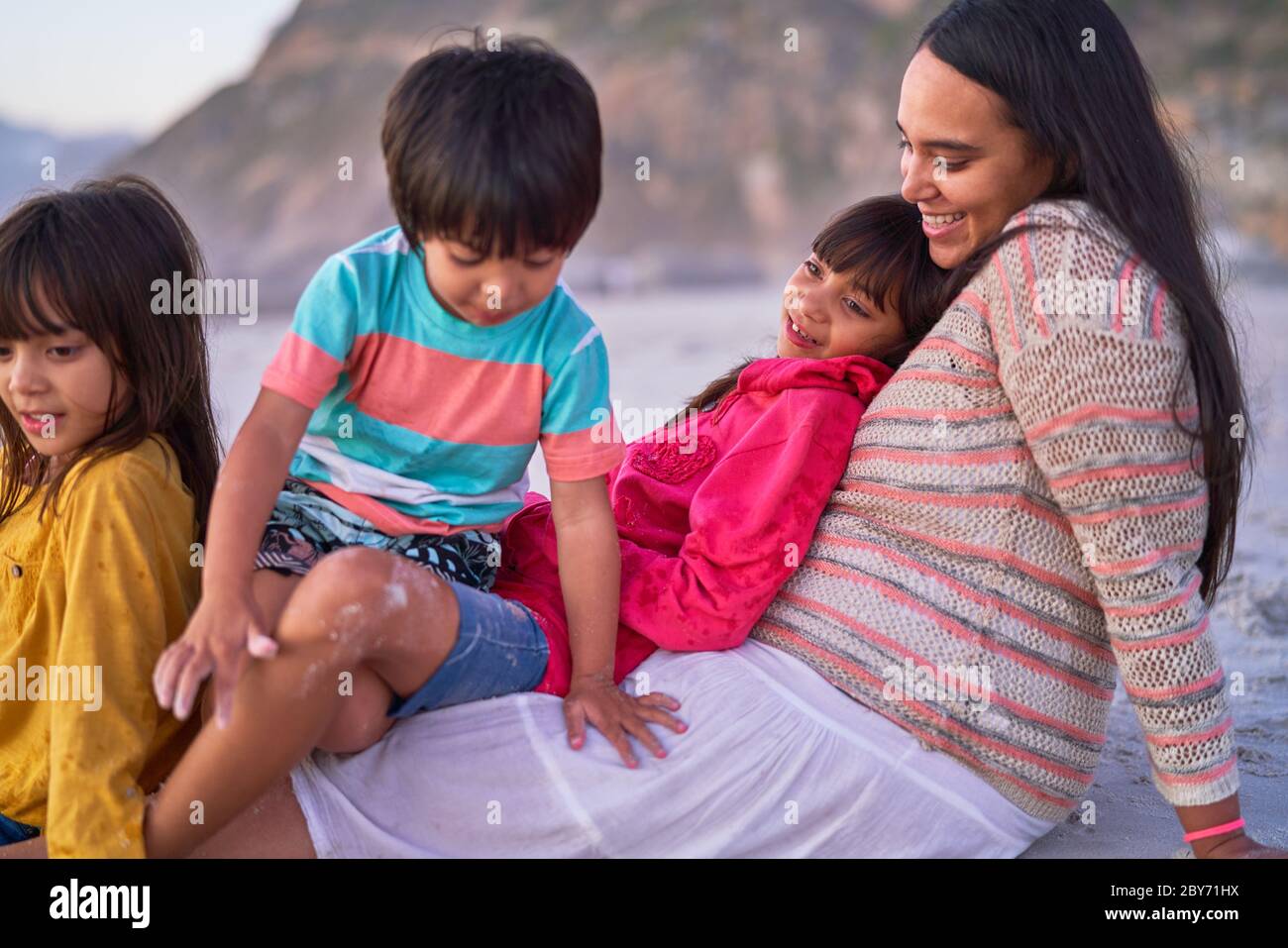 Happy mother and kids hi-res stock photography and images - Alamy
