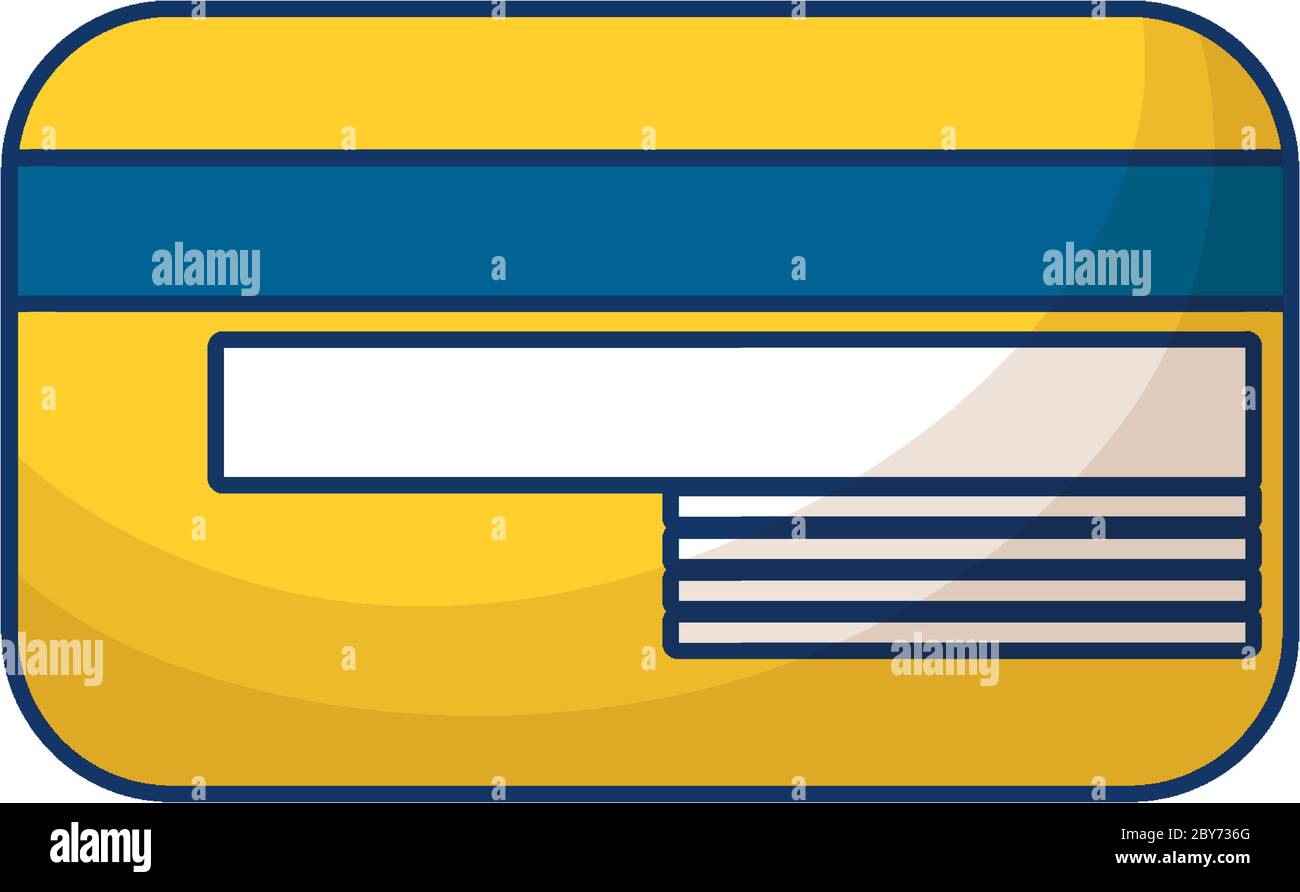 credit card plastic money isolated icon vector illustration design ...