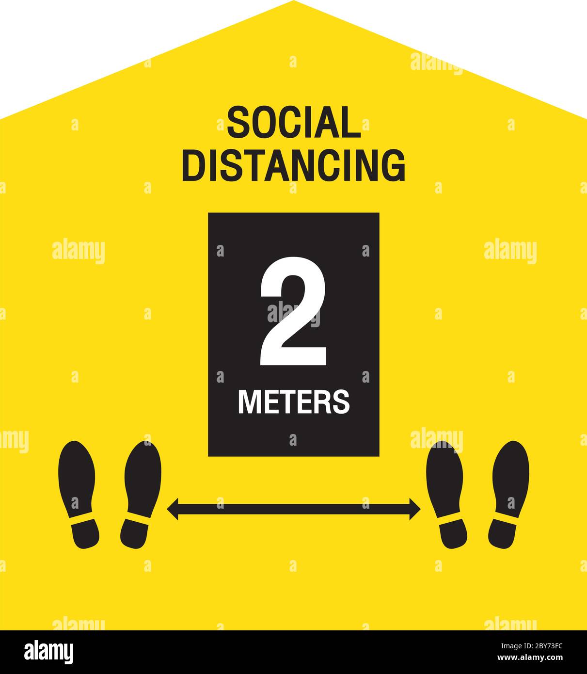 Keep a safe distance from standing on the side. Simple vector icon over ...