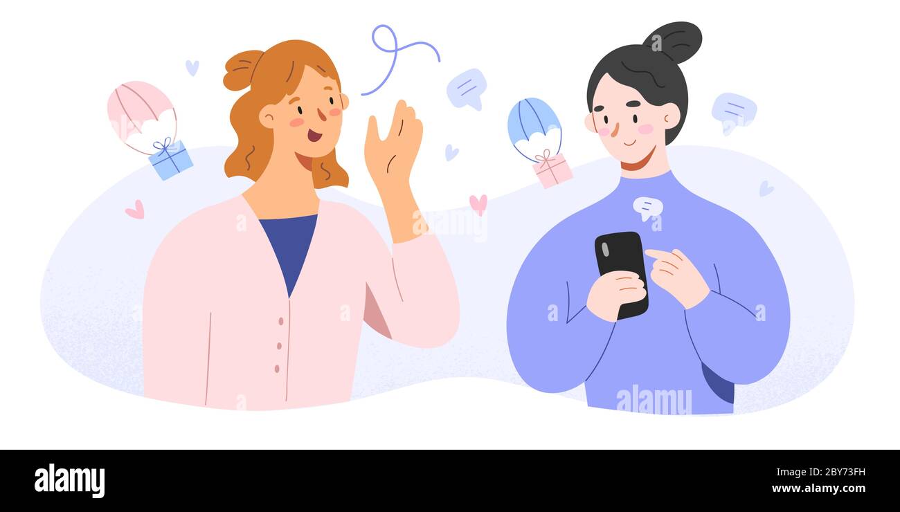 They tell customers Stock Vector Images - Alamy