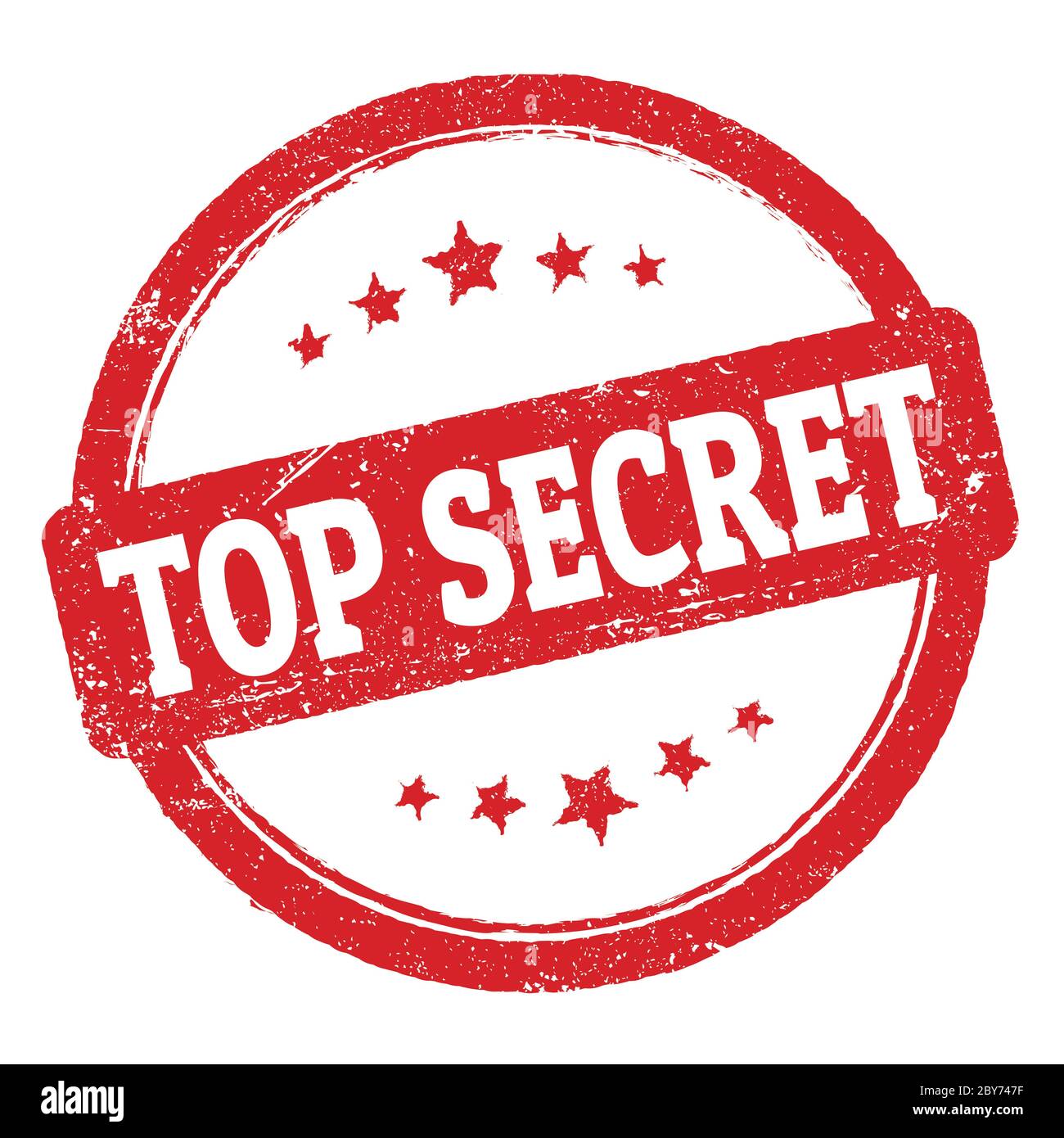 TOP SECRET red round stamp Stock Photo - Alamy