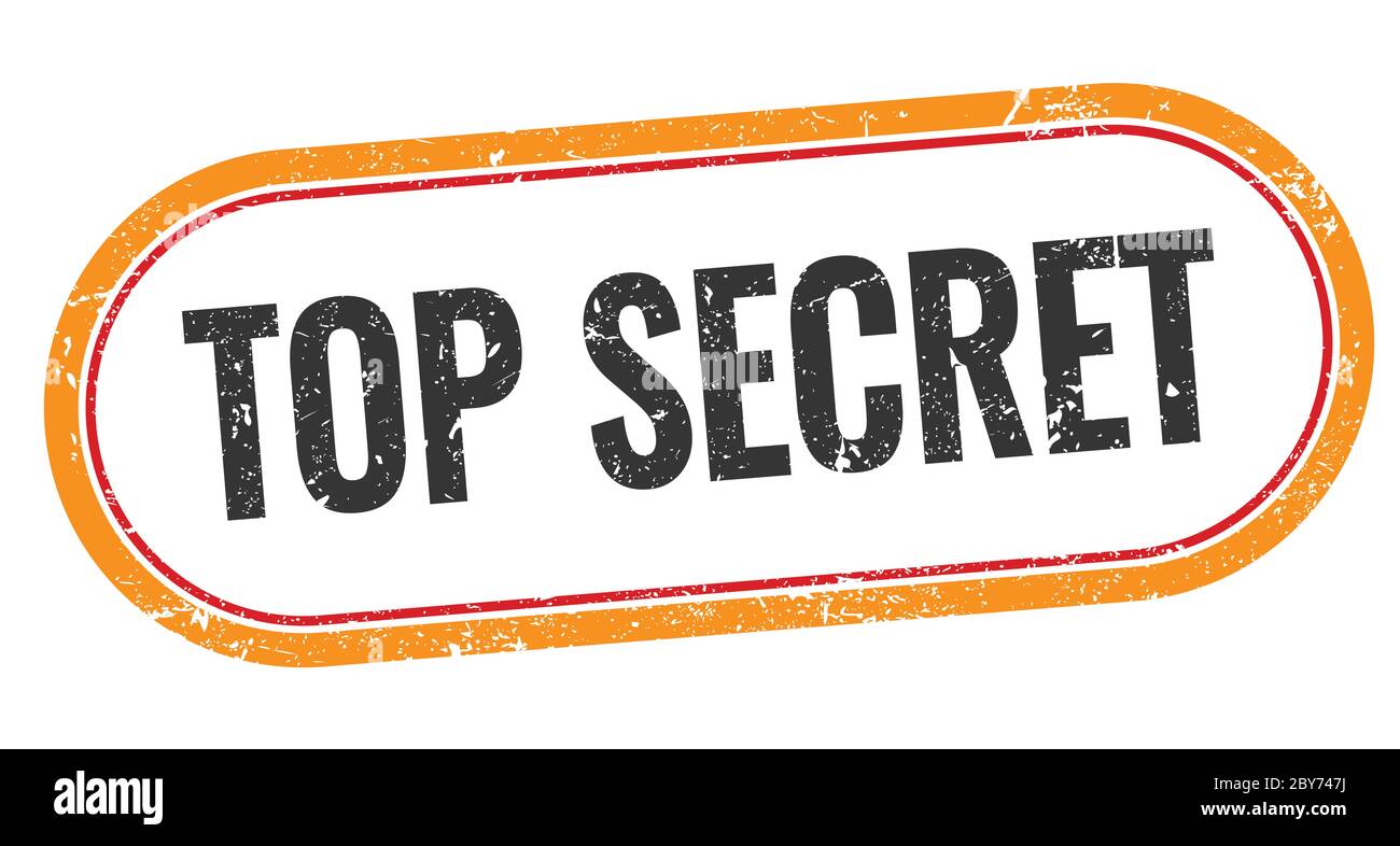 TOP SECRET orange black stamp Stock Photo - Alamy