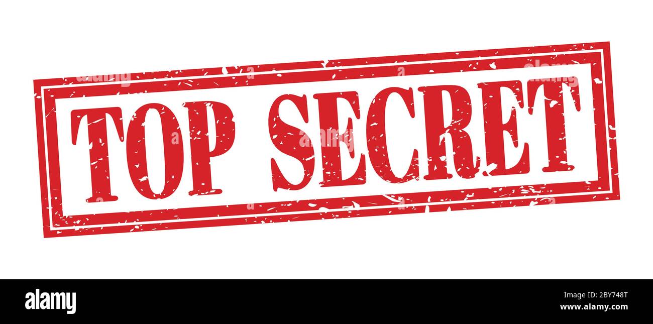 TOP SECRET red grungy stamp Stock Photo - Alamy