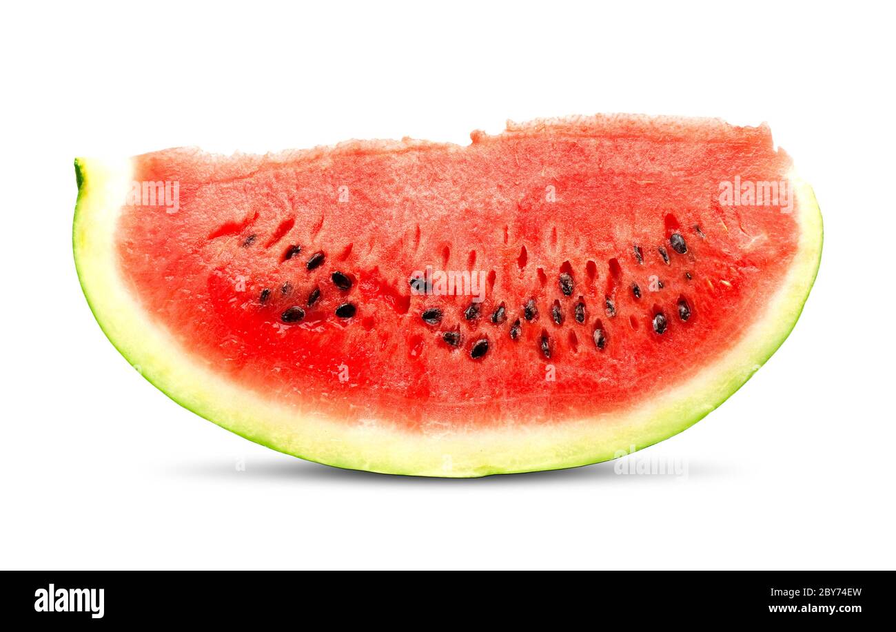 Big red watermelon isolated on white background Stock Photo - Alamy