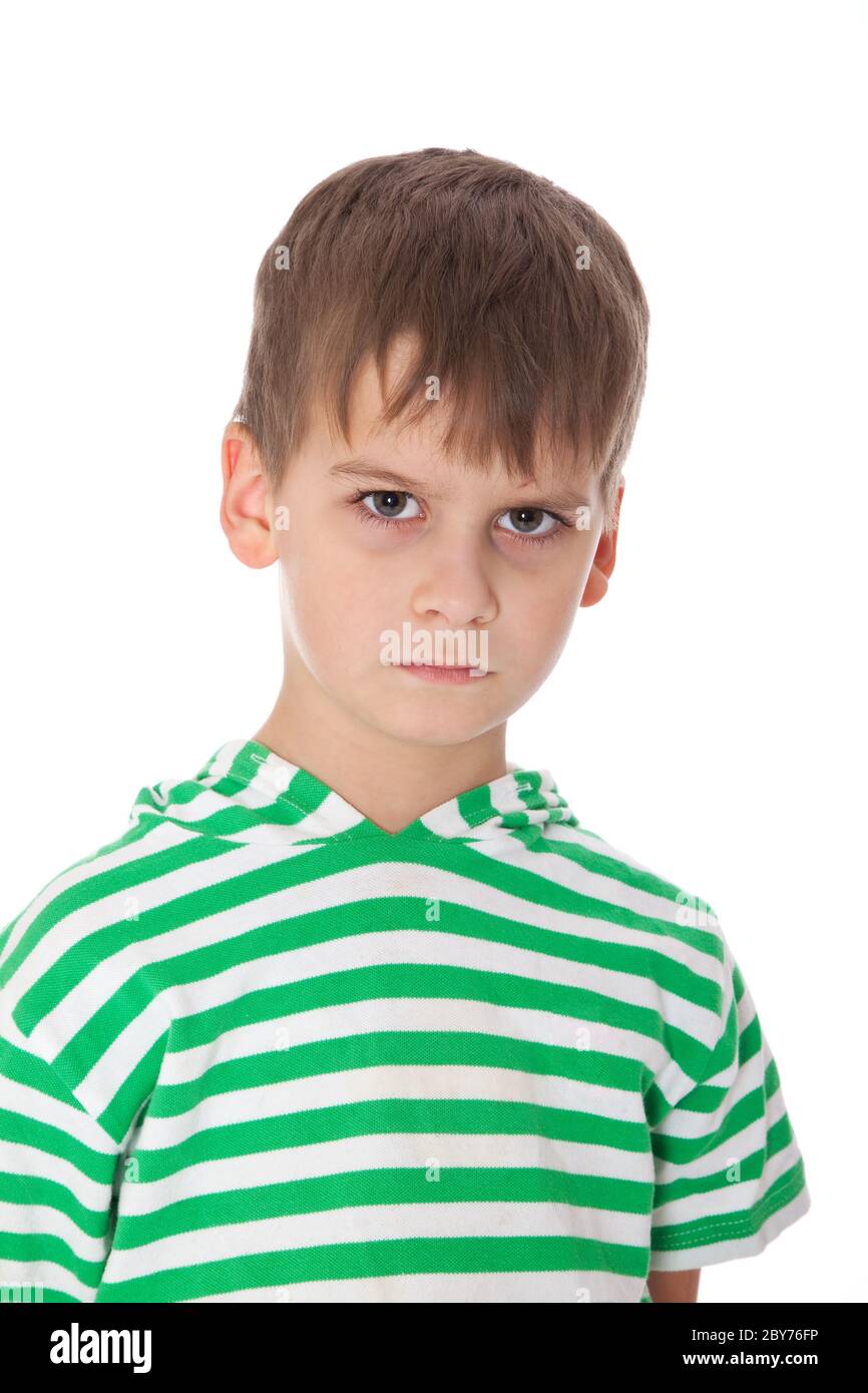 Cute boy anger Stock Photo - Alamy