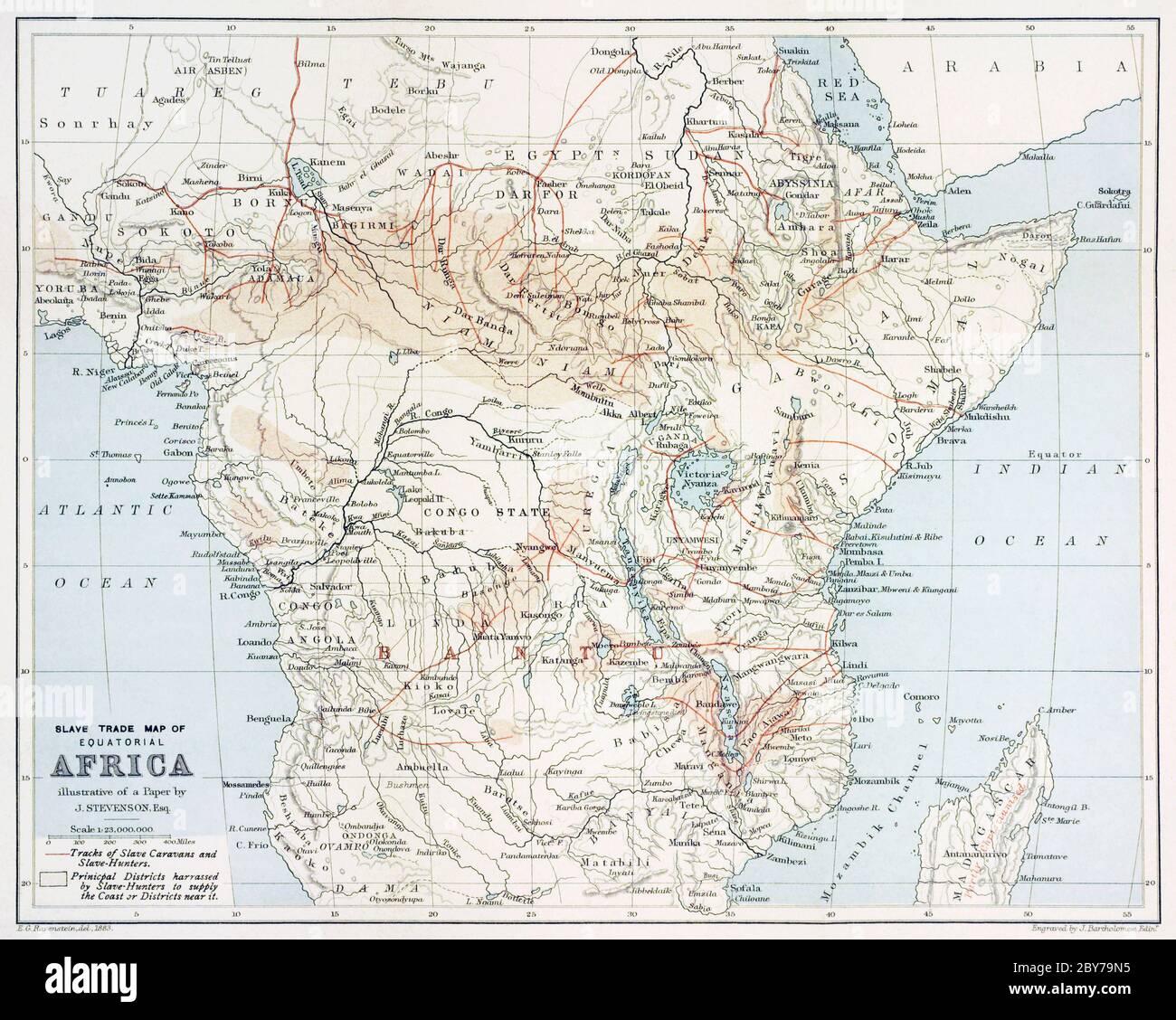Slave routes map hi-res stock photography and images - Alamy