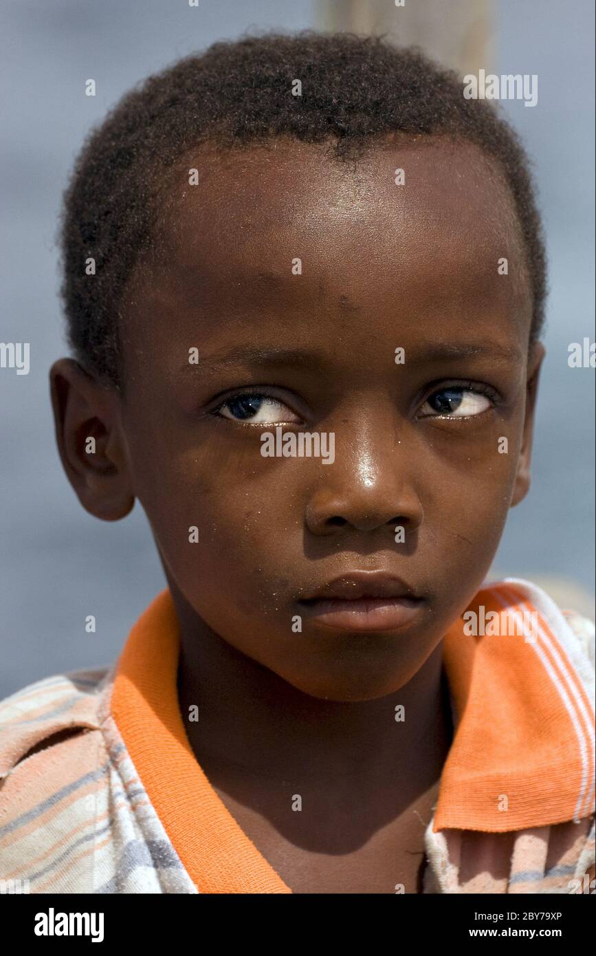 sad little boy in zanzibar Stock Photo - Alamy