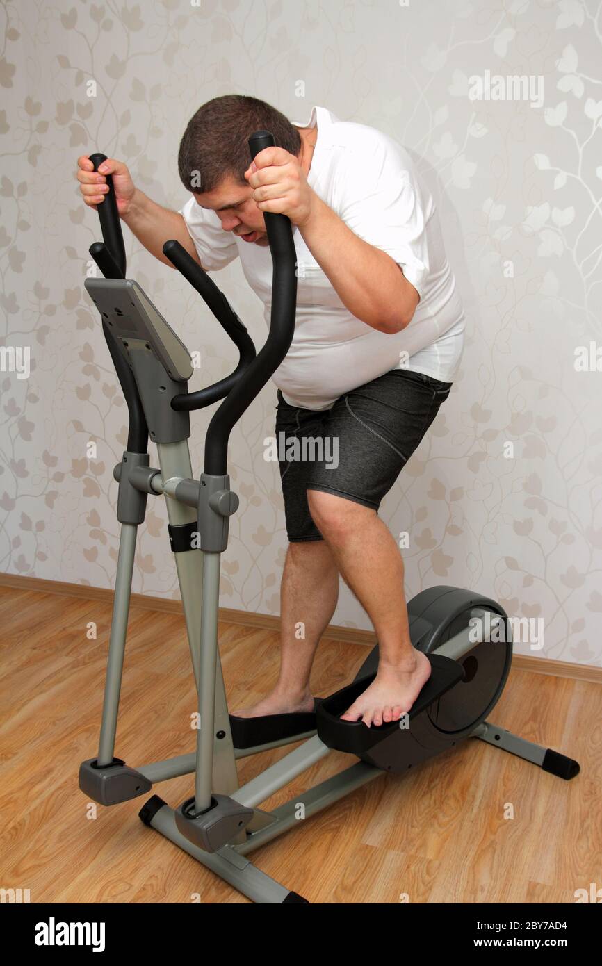 Overweight man gym hi-res stock photography and images - Alamy