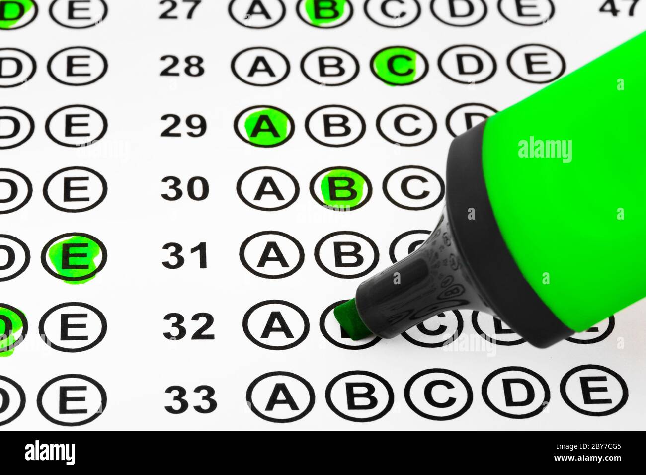 Marker and test Stock Photo - Alamy