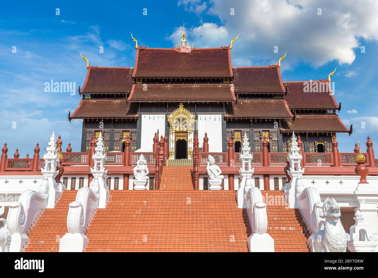 The Royal Ratchaphruek Park in Chiang Mai, Thailand in a summer day ...