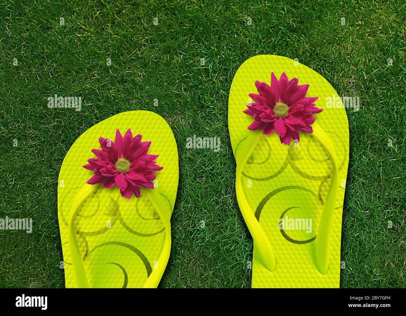 Colorful Flip Flops Stock Photo - Alamy