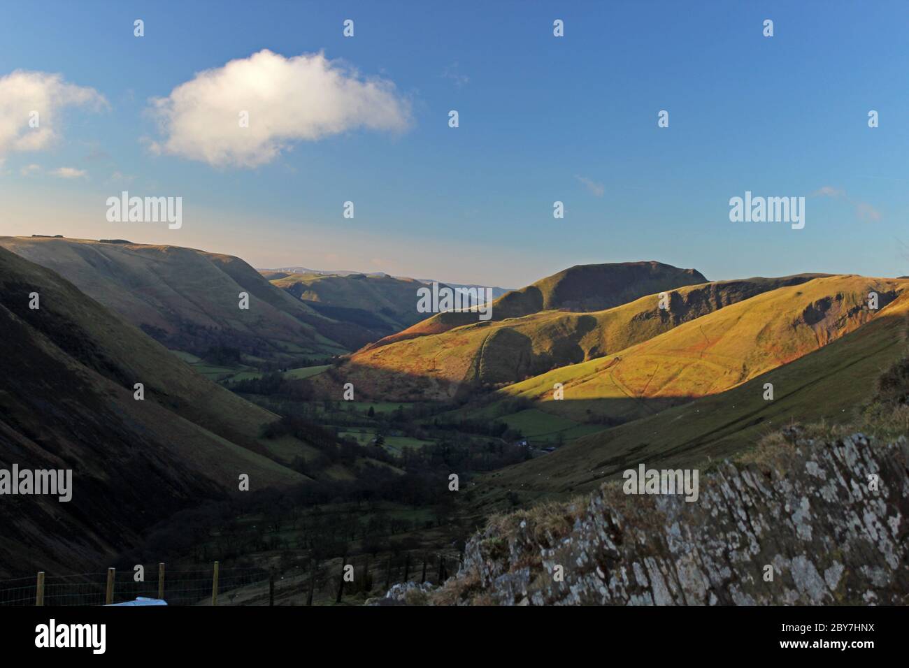 Mountain pass from Bwlch Y Groes to Dinas Mawddwy via Llanymawddwy, Mid ...