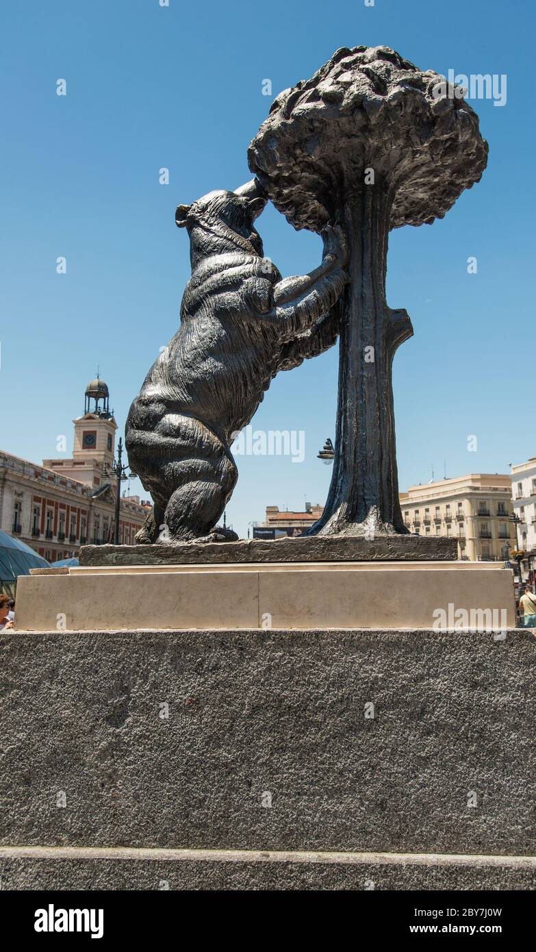 History of the bear and the strawberry tree statue hi-res stock ...